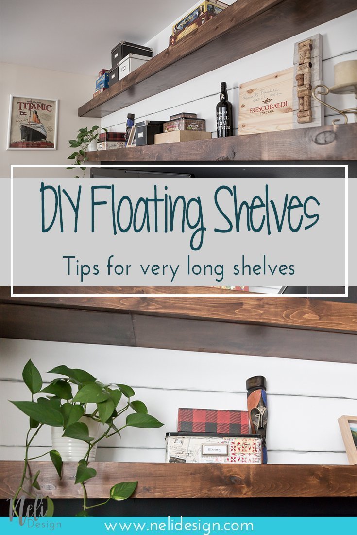 How to make very long floating shelves - NeliDesign